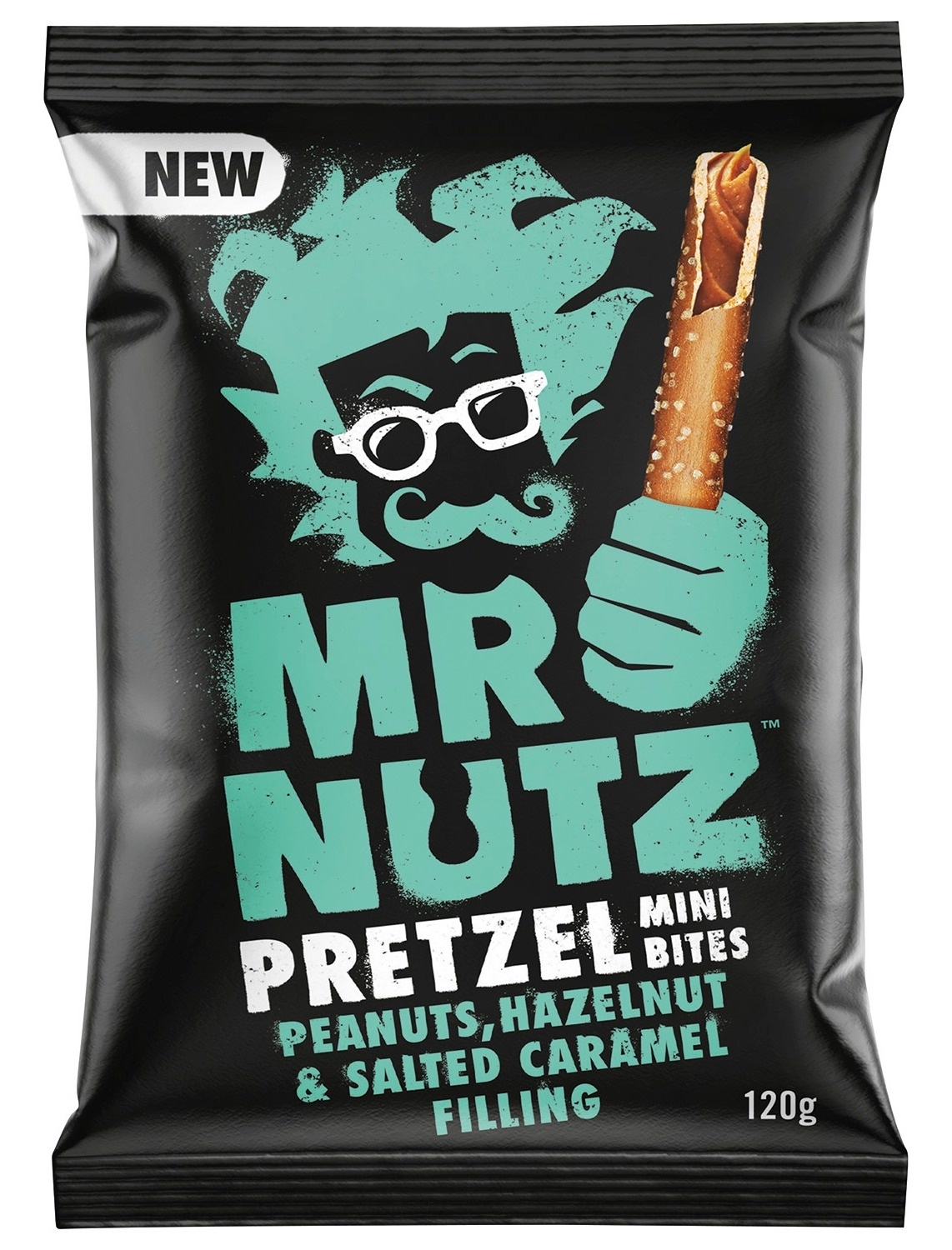 MR.NUTZ Mini štapići kikiriki lešnik slana karamela 120g - Cenoteka