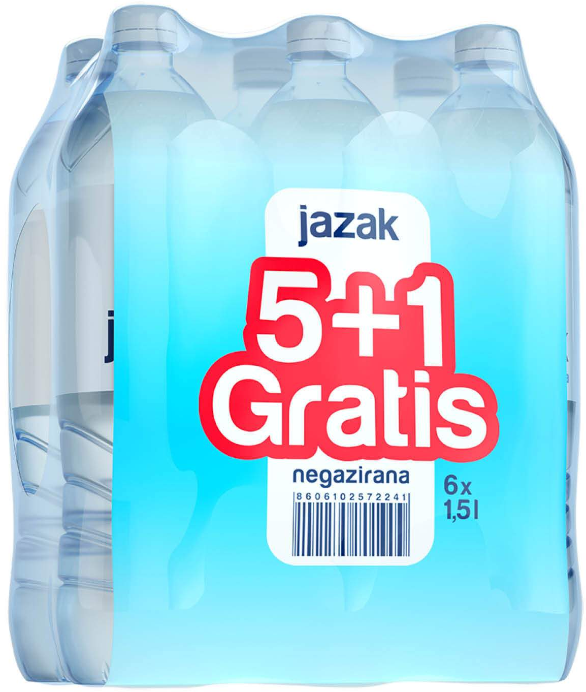 Negazirana voda JAZAK 1,5l 5+1 gratis - Cenoteka