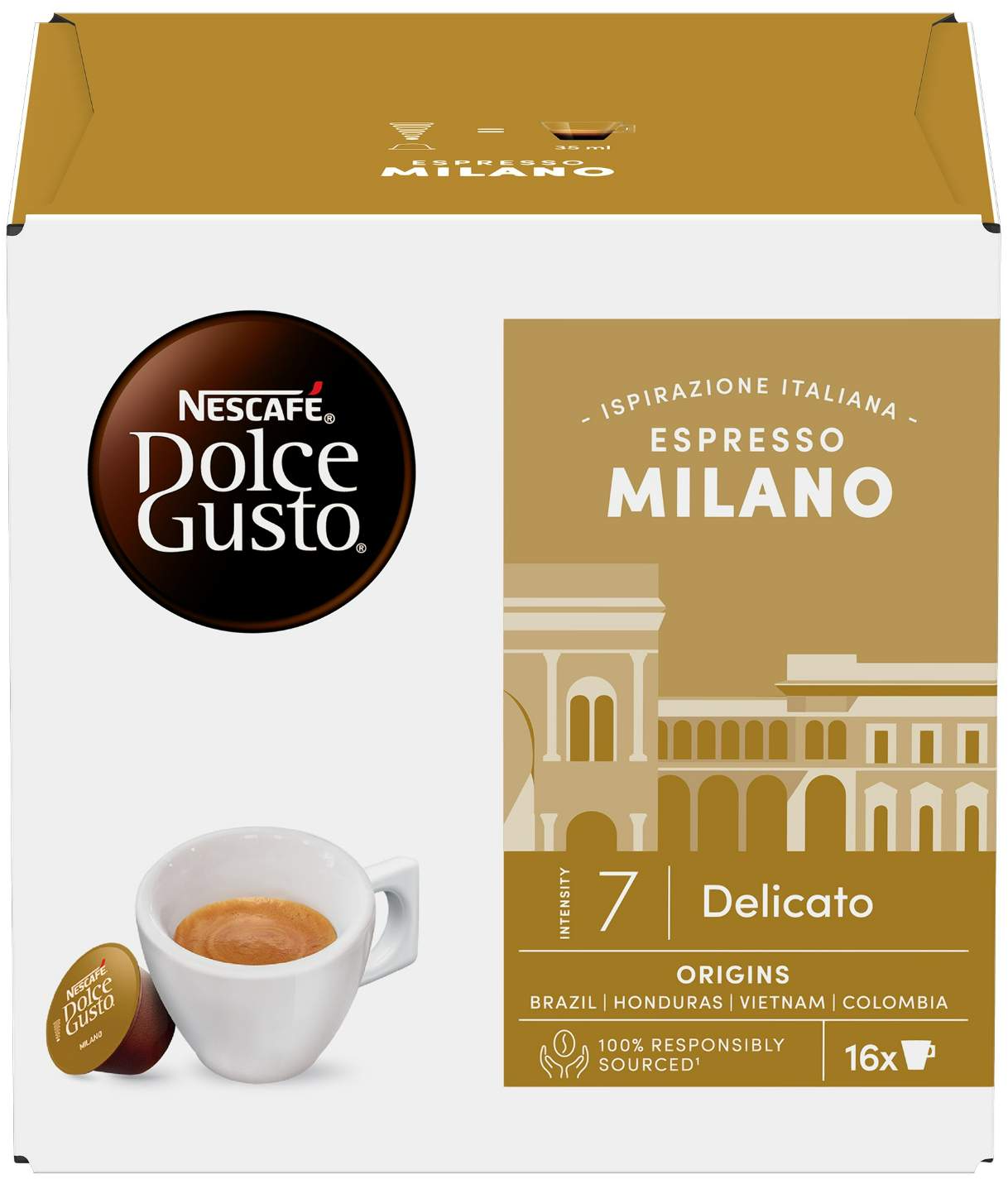 NESCAFE Dolce gusto kapsule espresso Milano 99,2g - Cenoteka