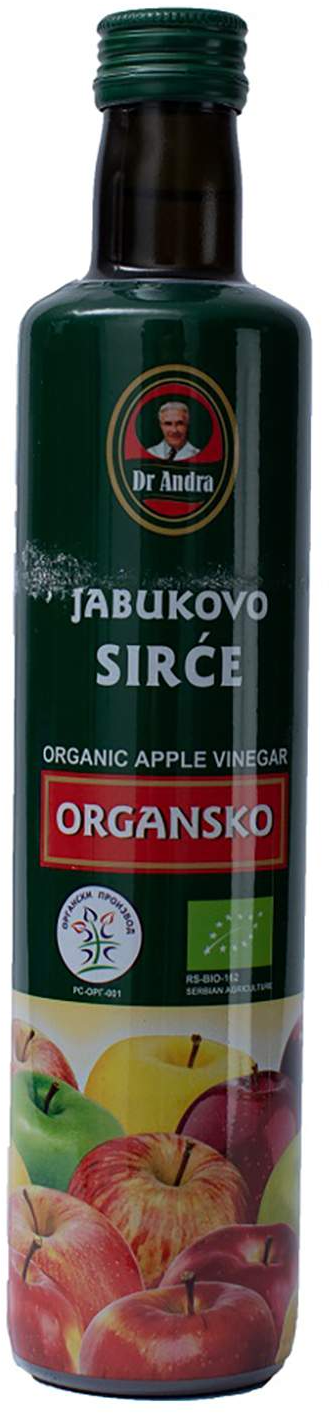 Organsko jabukovo sirće DR ANDRA 500ml - Cenoteka