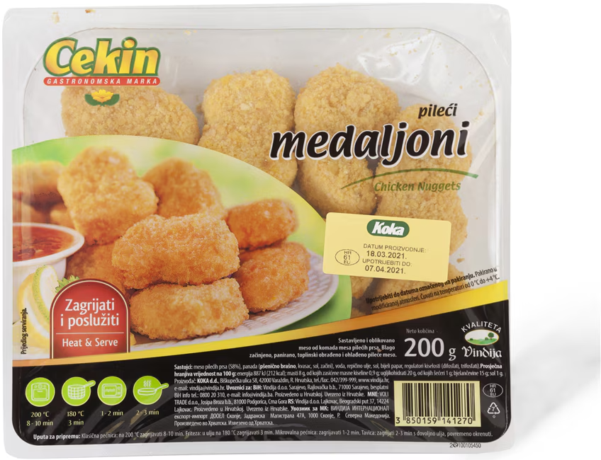 Panirani pileći medaljoni CEKIN 200g - Cenoteka