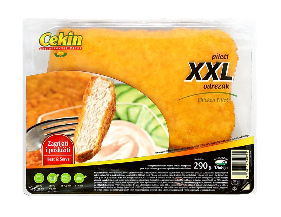 Panirani pileći odrezak CEKIN XXL 290g - Cenoteka