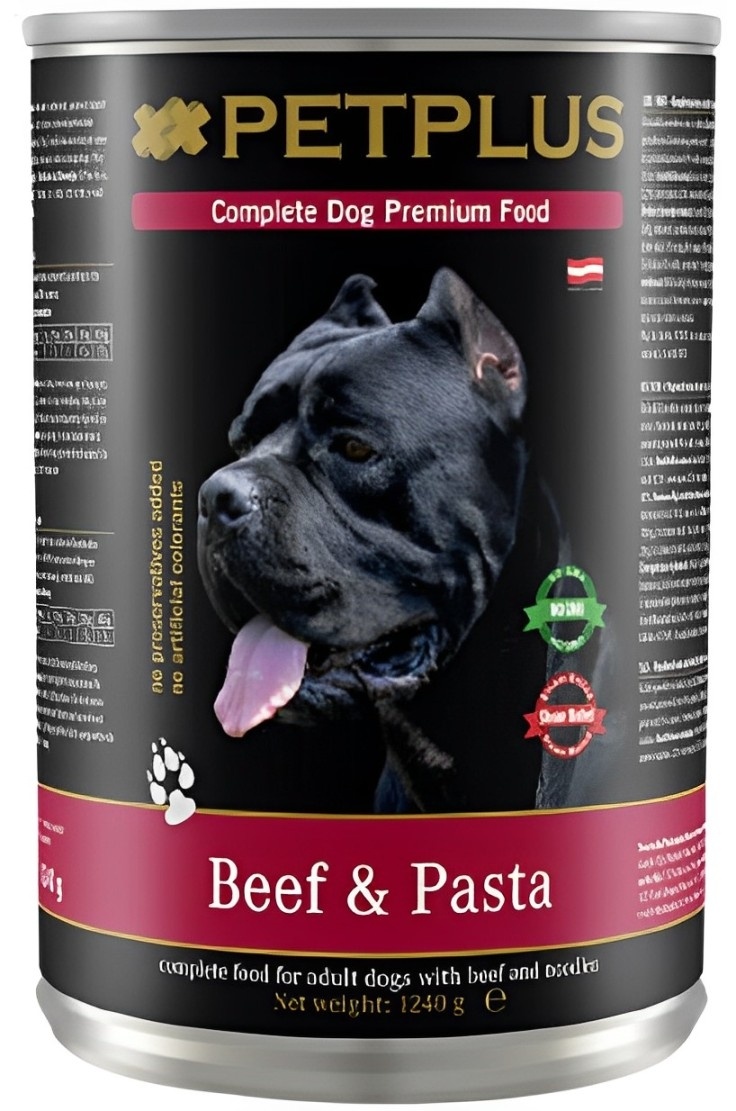 PET PLUS hrana za pse govedina i pasta 1240g - Cenoteka