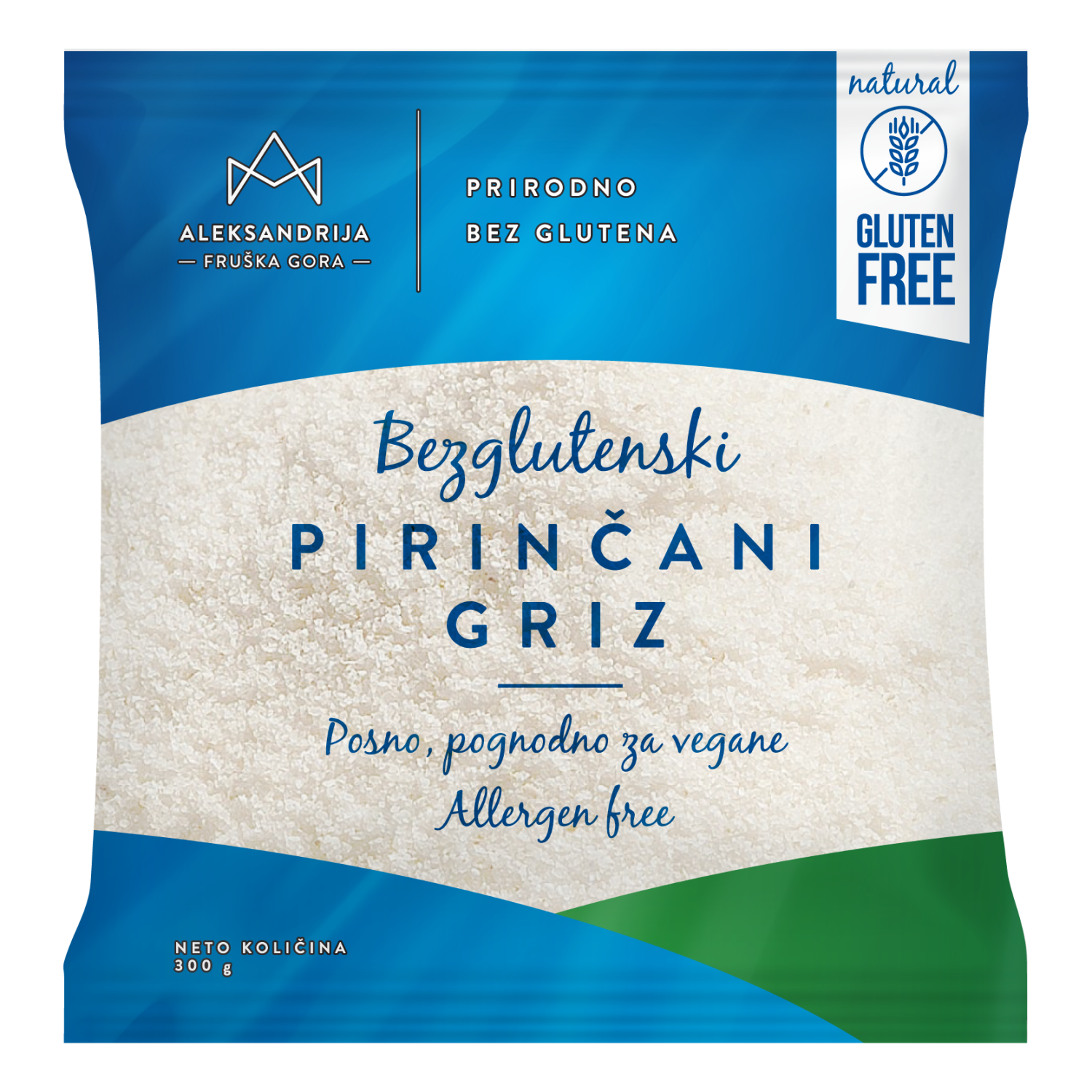Griz ALEKSANDRIJA pirinčani bez glutena 300g - Cenoteka