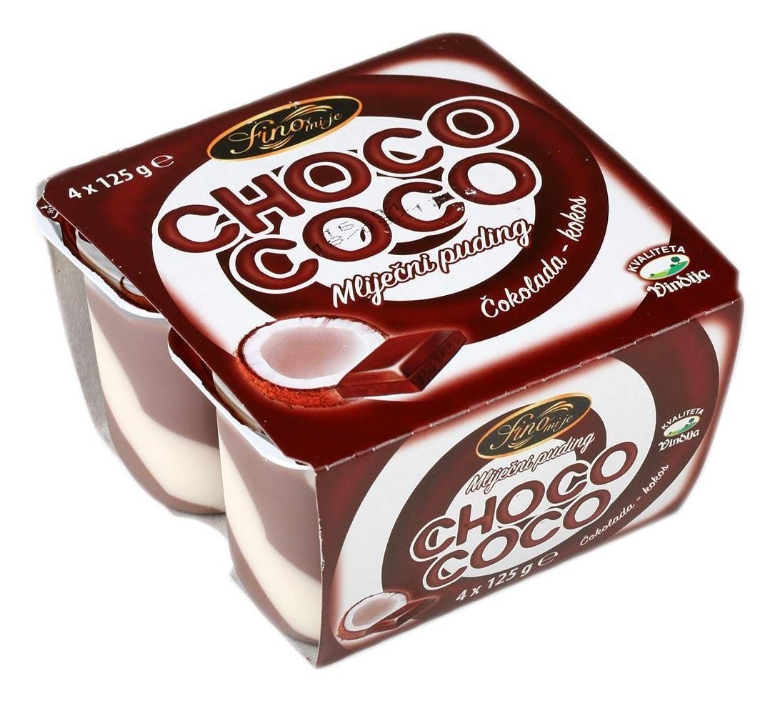 Puding VINDIJA Choco-coco 4x125g - Cenoteka