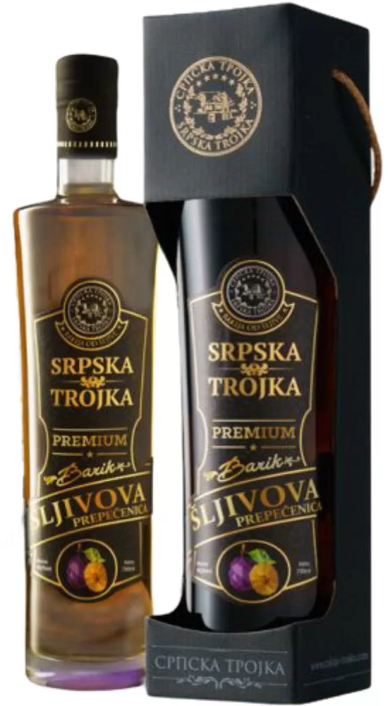 Rakija SRPSKA TROJKA šljivovica barik 0,7l - Cenoteka