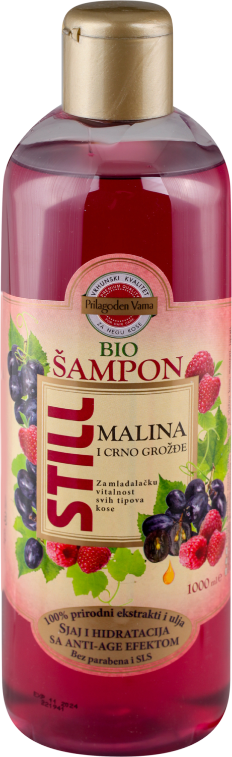 Šampon STILL Bio malina crno grožđe 1l - Cenoteka
