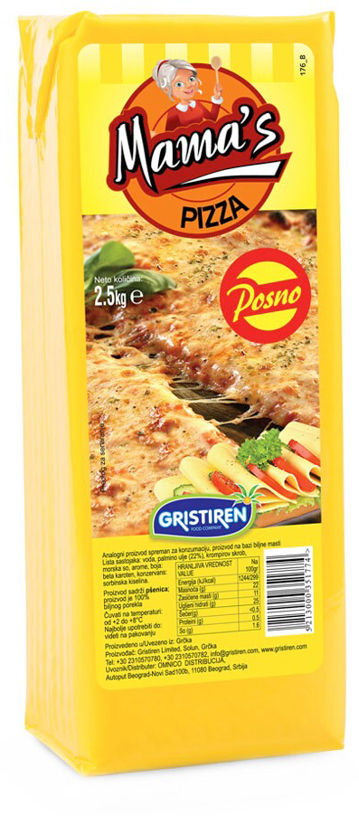 Sir biljni MAMA'S pizza 1kg - Cenoteka