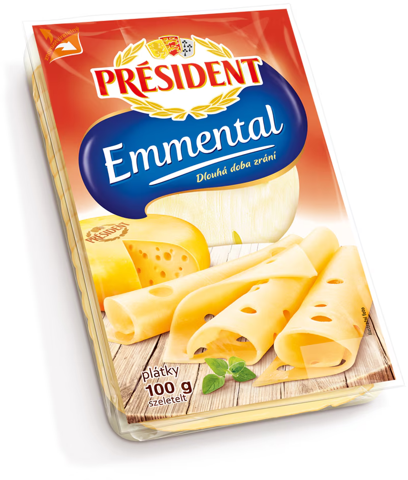 Sir PRESIDENT Emmentaler slajs 100g - Cenoteka