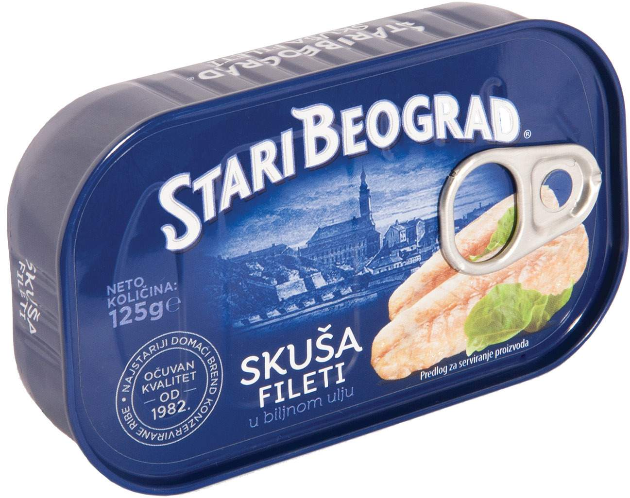 STARI BEOGRAD fileti skuše u ulju 125g - Cenoteka