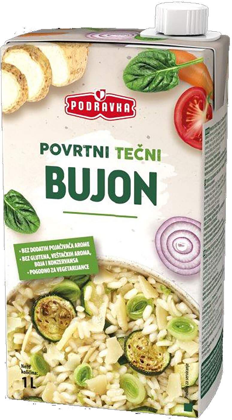 Tečni bujon PODRAVKA od povrća 1l - Cenoteka