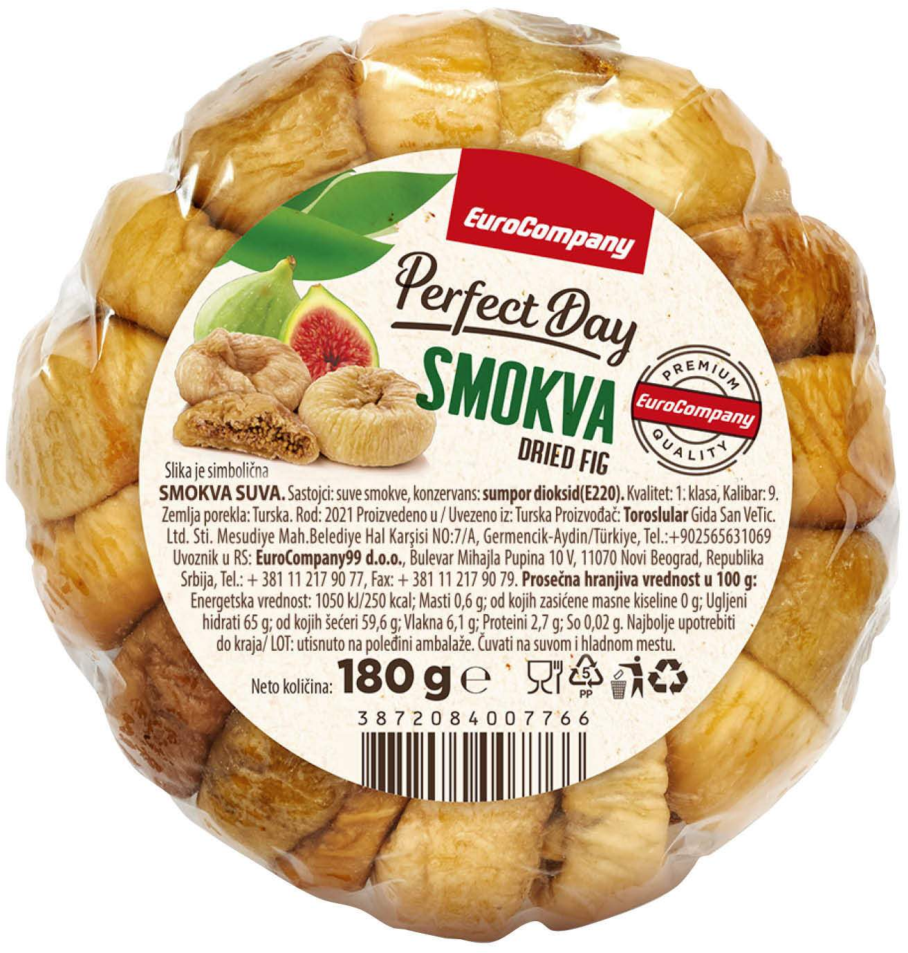 Suva smokva EUROCOMPANY 180g - Cene i Akcije