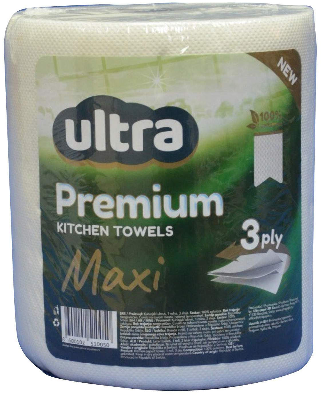 Ubrus ULTRA Premium maxi 3sloja 1kom - Cenoteka