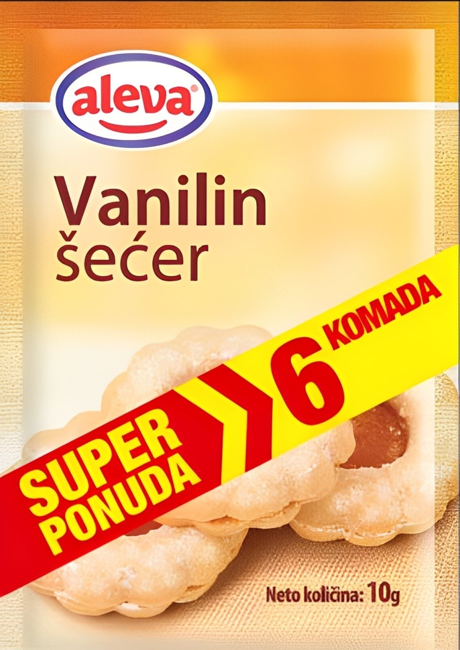 Vanilin šećer ALEVA 6x10g - Cenoteka