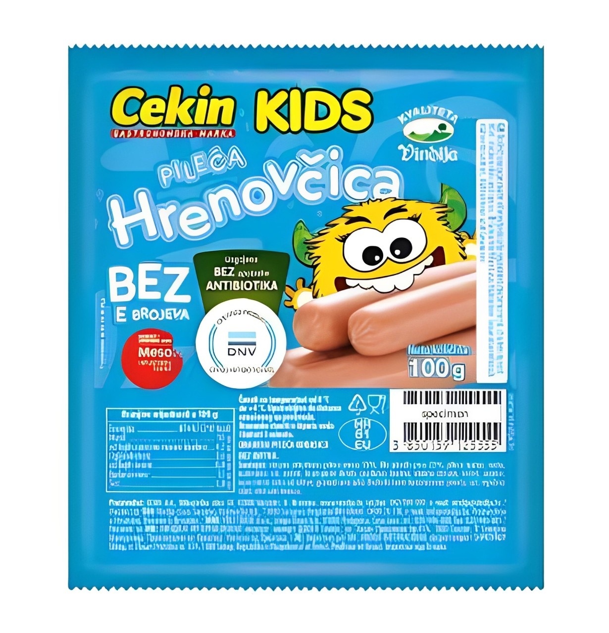 Viršle CEKIN kids hrenovke 100g - Cene i Akcije