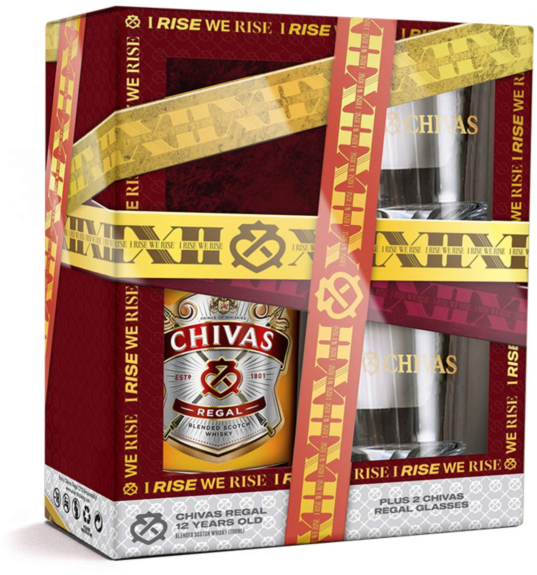 Viski CHIVAS Regal 12 y.o 0,7l + 2čaše - Cenoteka