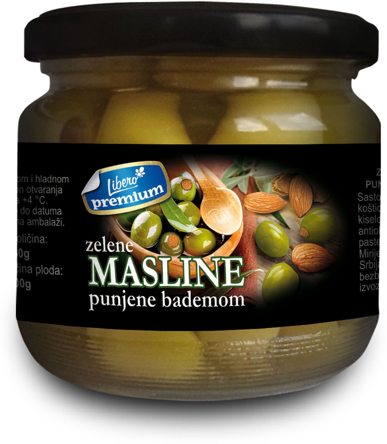 LIBERO Premium zelene masline sa bademom 340g - Cene i Akcije