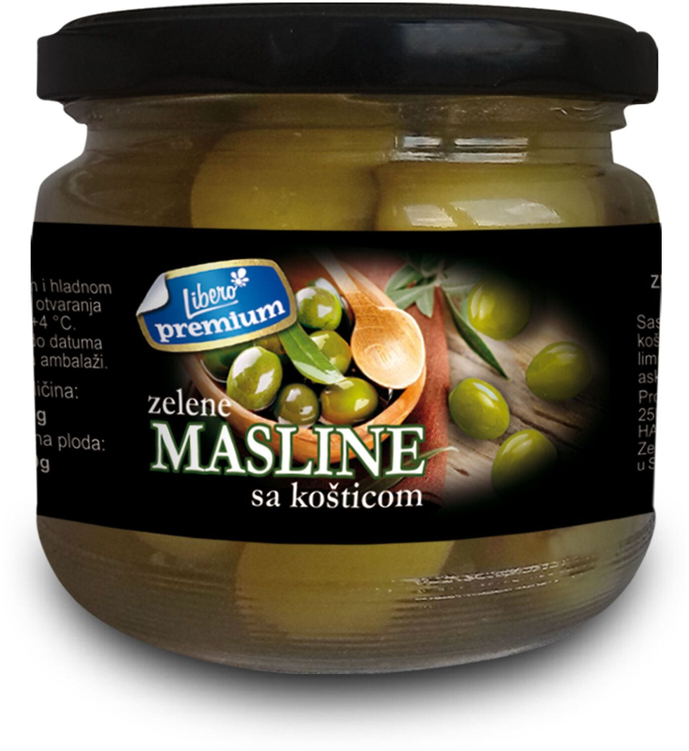 LIBERO Premium zelene masline sa košticom 340g - Cenoteka