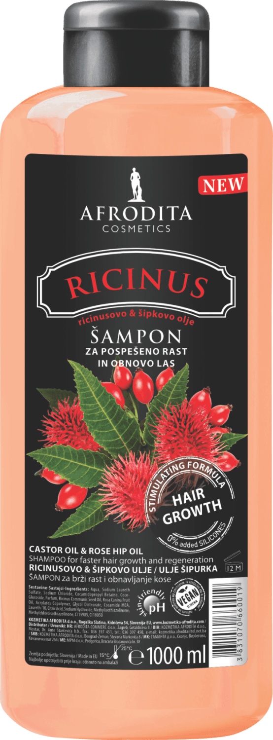 Šampon AFRODITA ricinus 1l - Cenoteka