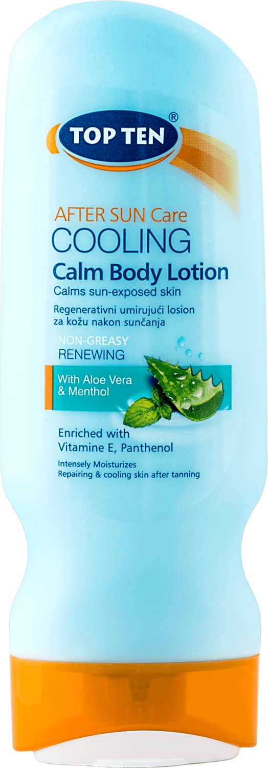 After sun losion TOP TEN Cooling 200ml - Cenoteka