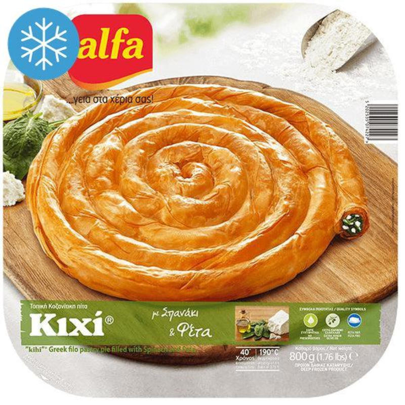 ALFA kihi pita sir spanać 800g - Cene i Akcije