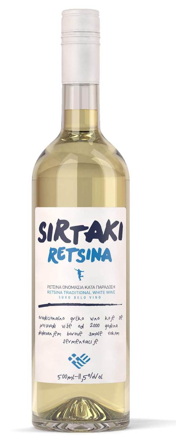Belo vino RETSINA Sirtaki 0,5l - Cenoteka