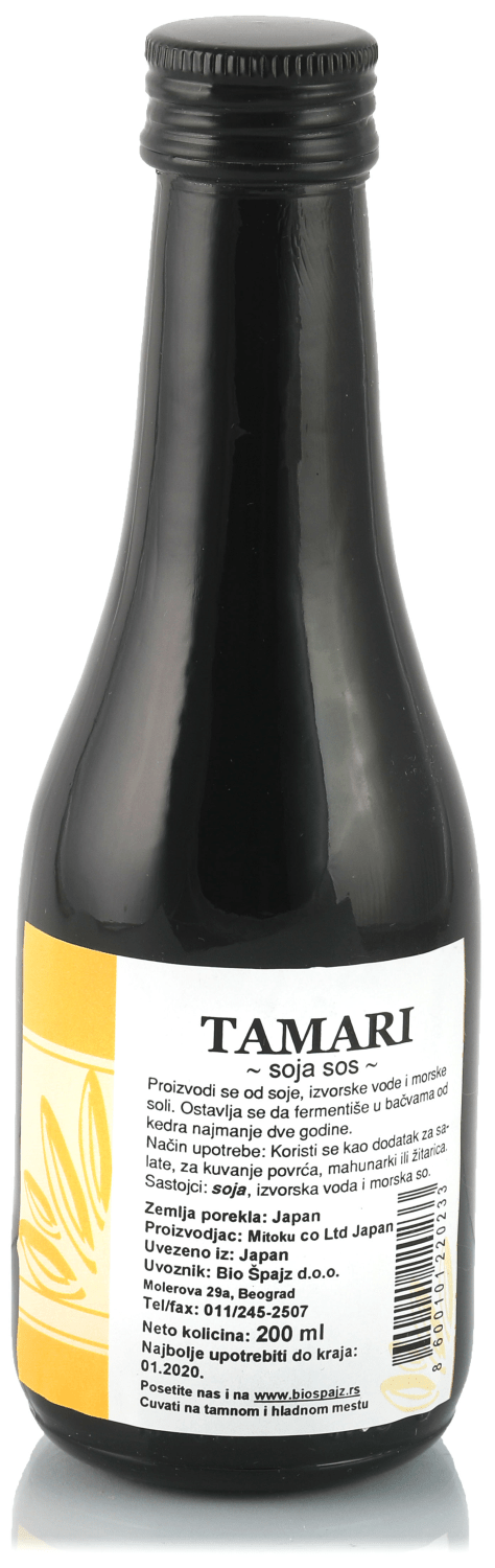 Soja sos BIO ŠPAJZ Tamari 200ml - Cenoteka
