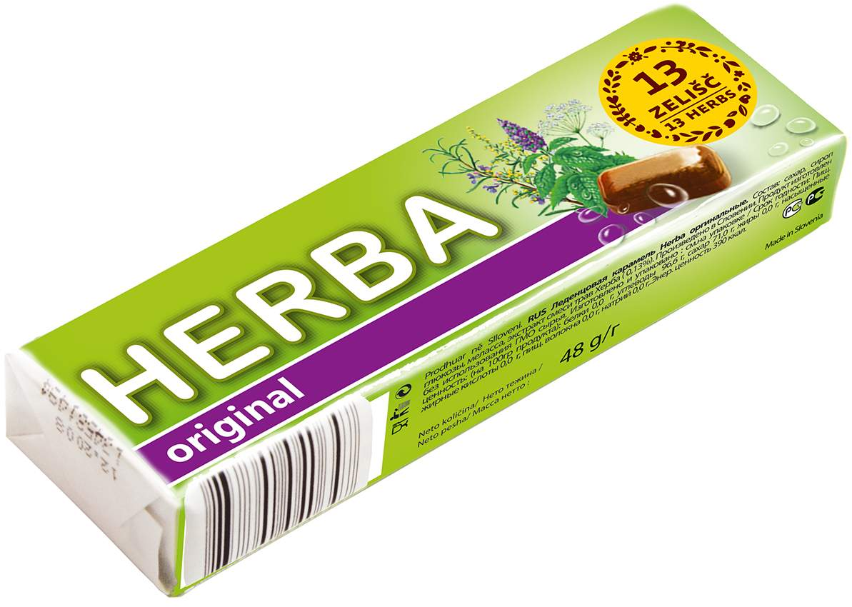 Bombone HERBA original 48g - Cenoteka