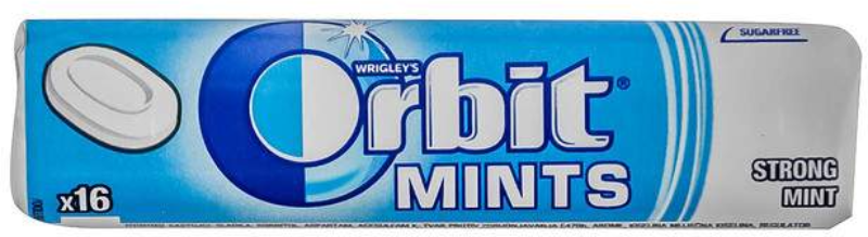 Bombone ORBIT strong mint 16kom - Cenoteka