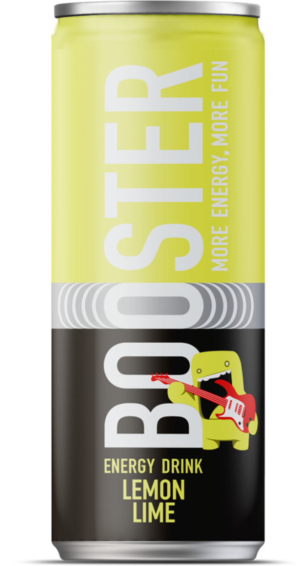 BOOSTER limun limeta energetski napitak 250ml - Cenoteka
