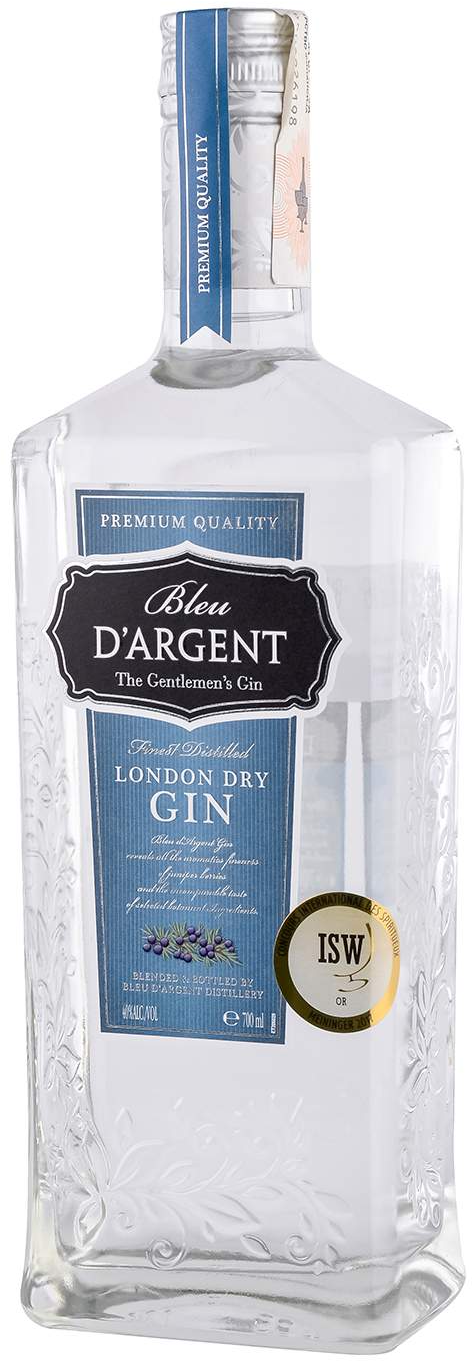 Džin BLEU D'ARGENT London dry 0,7l - Cenoteka