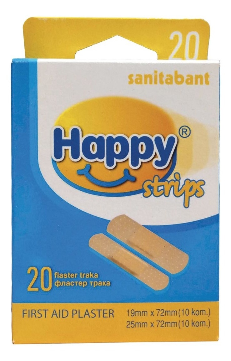 Flaster HAPPY 20kom - Cenoteka