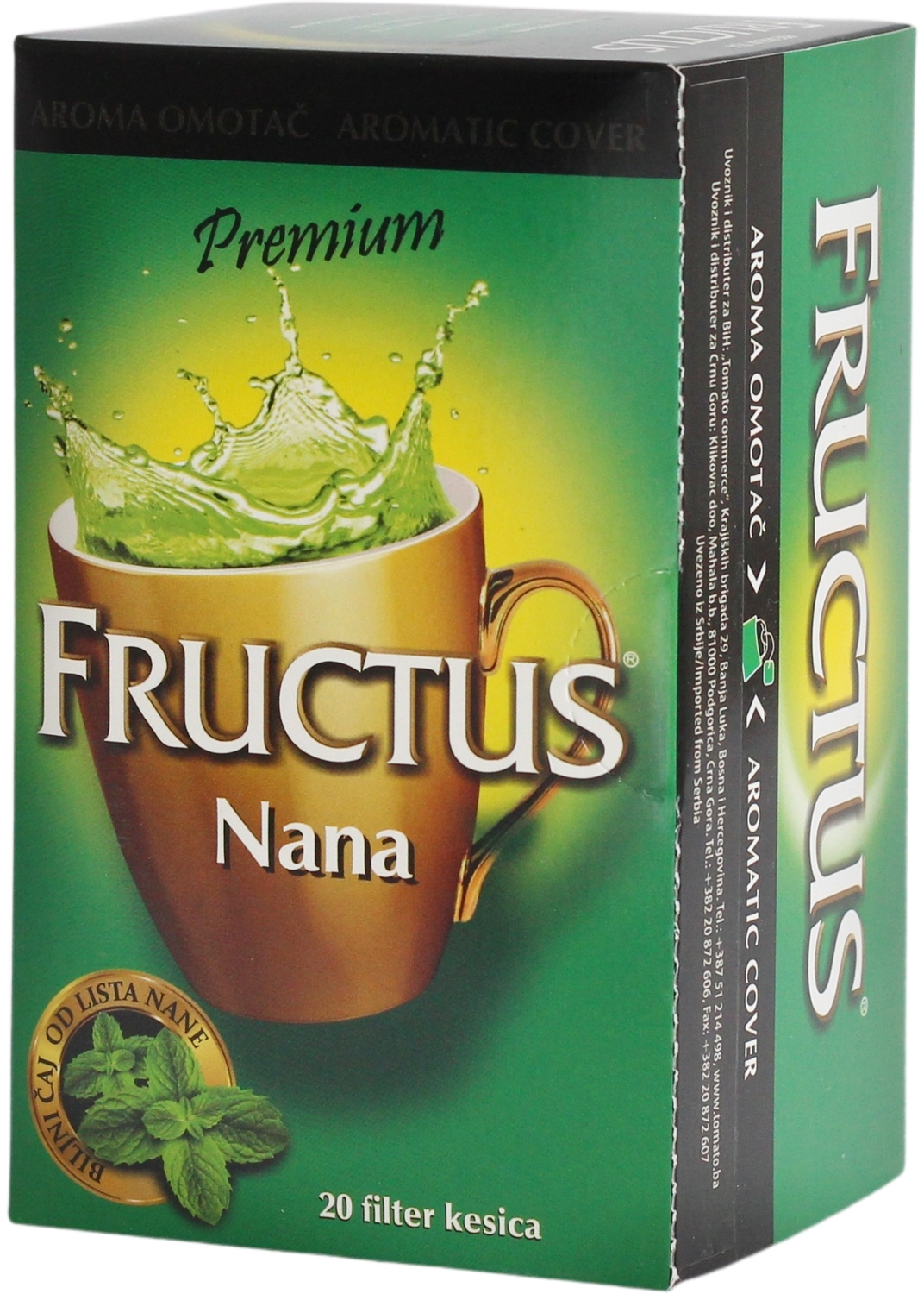 FRUCTUS čaj exclusive nana 20g - Cenoteka
