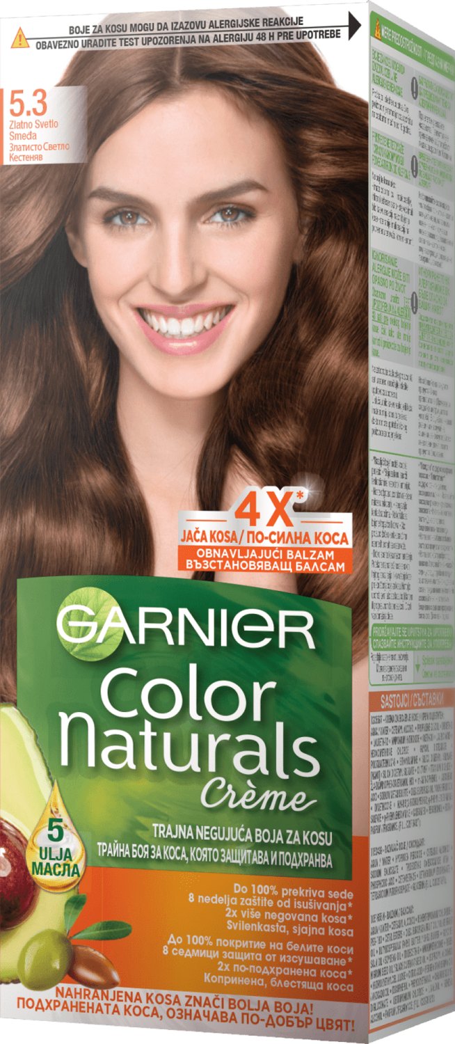 GARNIER Color Naturals farba za kosu 5.3 gold light brown - Cenoteka