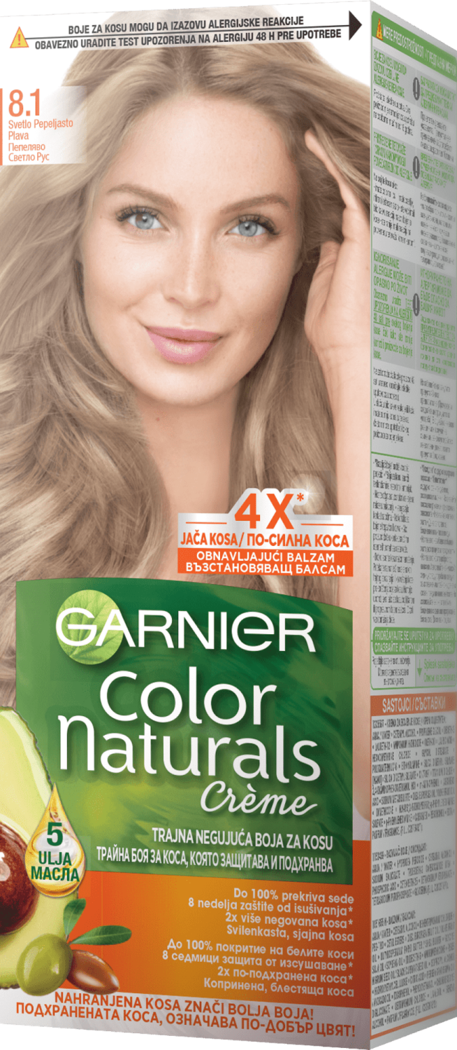 GARNIER Color Naturals farba za kosu 8.1 light ashy blond - Cenoteka