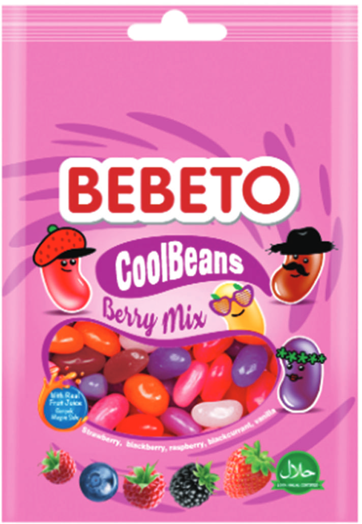 Gumene bombone BEBETO cool beans berry mix 60g - Cene i Akcije