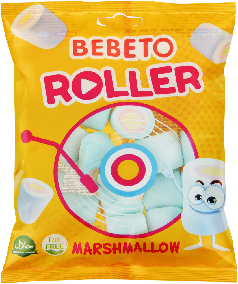 Gumene bombone BEBETO marshmallow roller 60g - Cenoteka