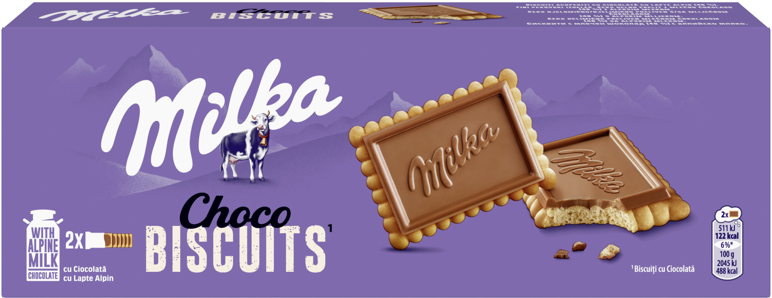 Keks MILKA choco biscuits 150g - Cenoteka