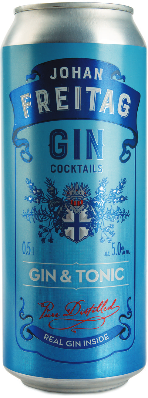Koktel JOHAN FREITAG Gin&Tonic 5% 500ml - Cenoteka