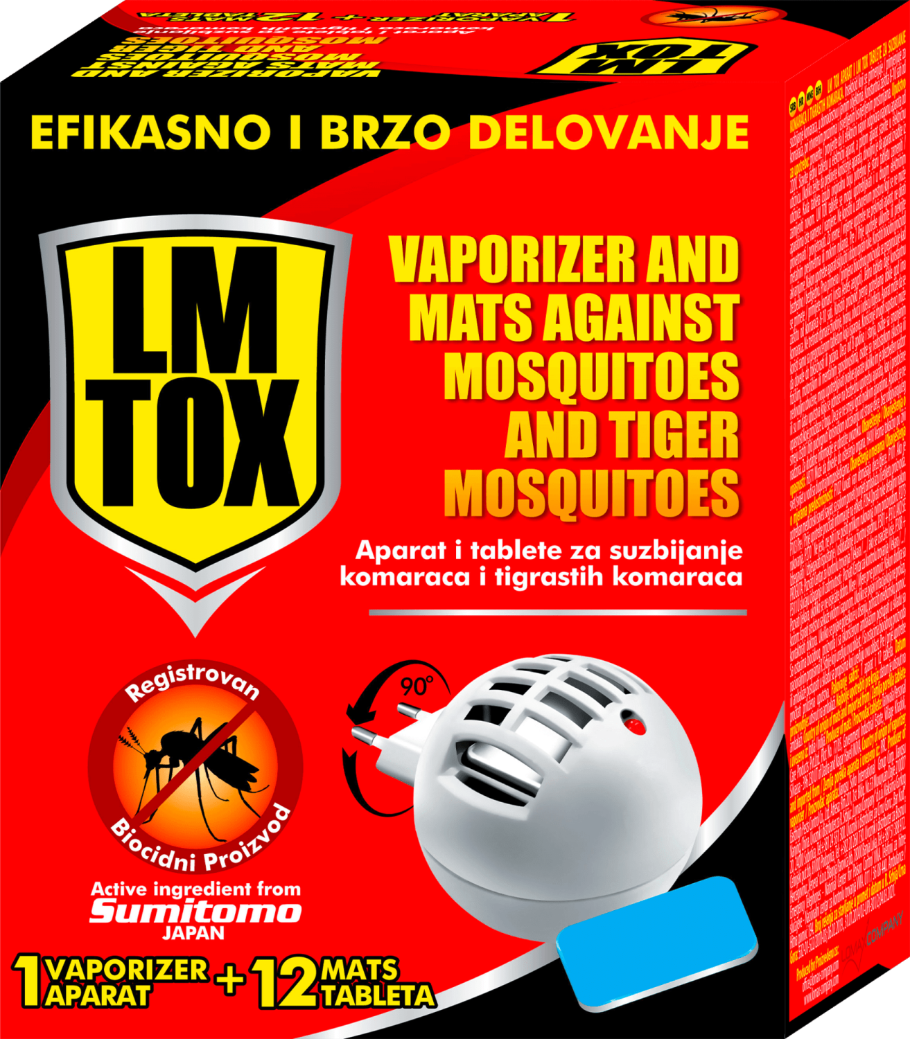 LMX aparat i tablete protiv insekata 12kom - Cenoteka