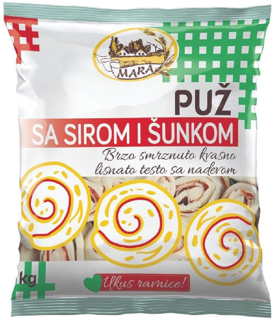 MARA puž sa sirom i šunkom 1kg - Cenoteka