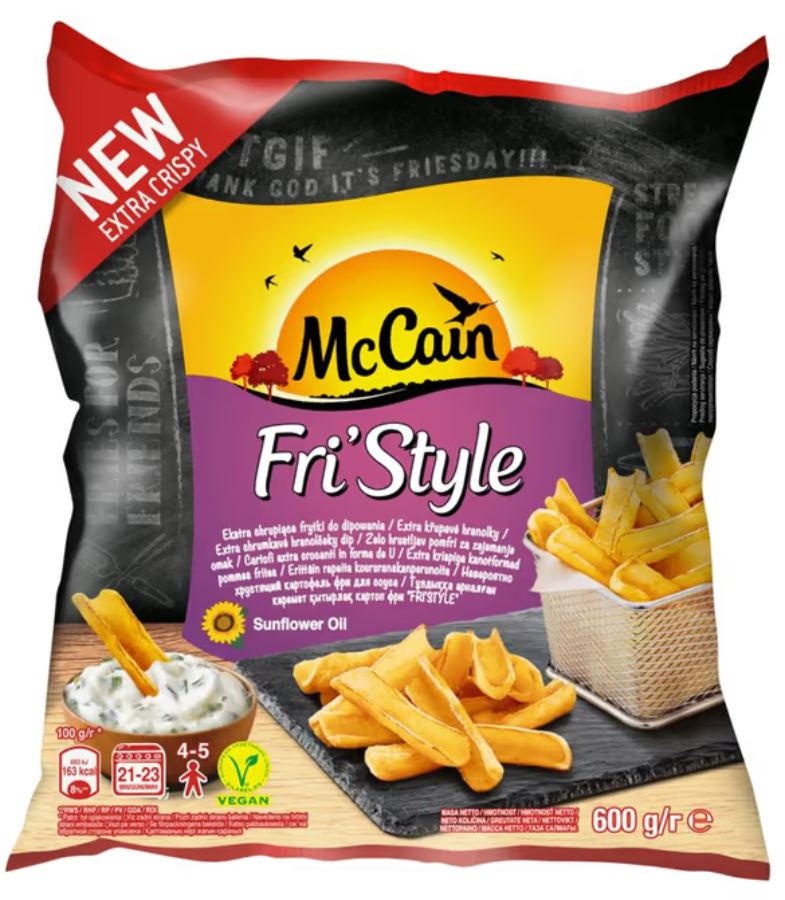 McCAIN pomfrit freestyle dippers 600g - Cenoteka