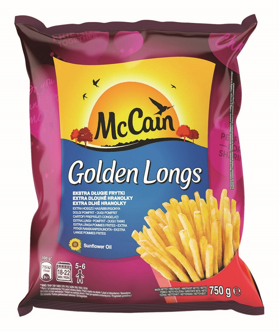 McCAIN pomfrit golden longs 750g - Cenoteka