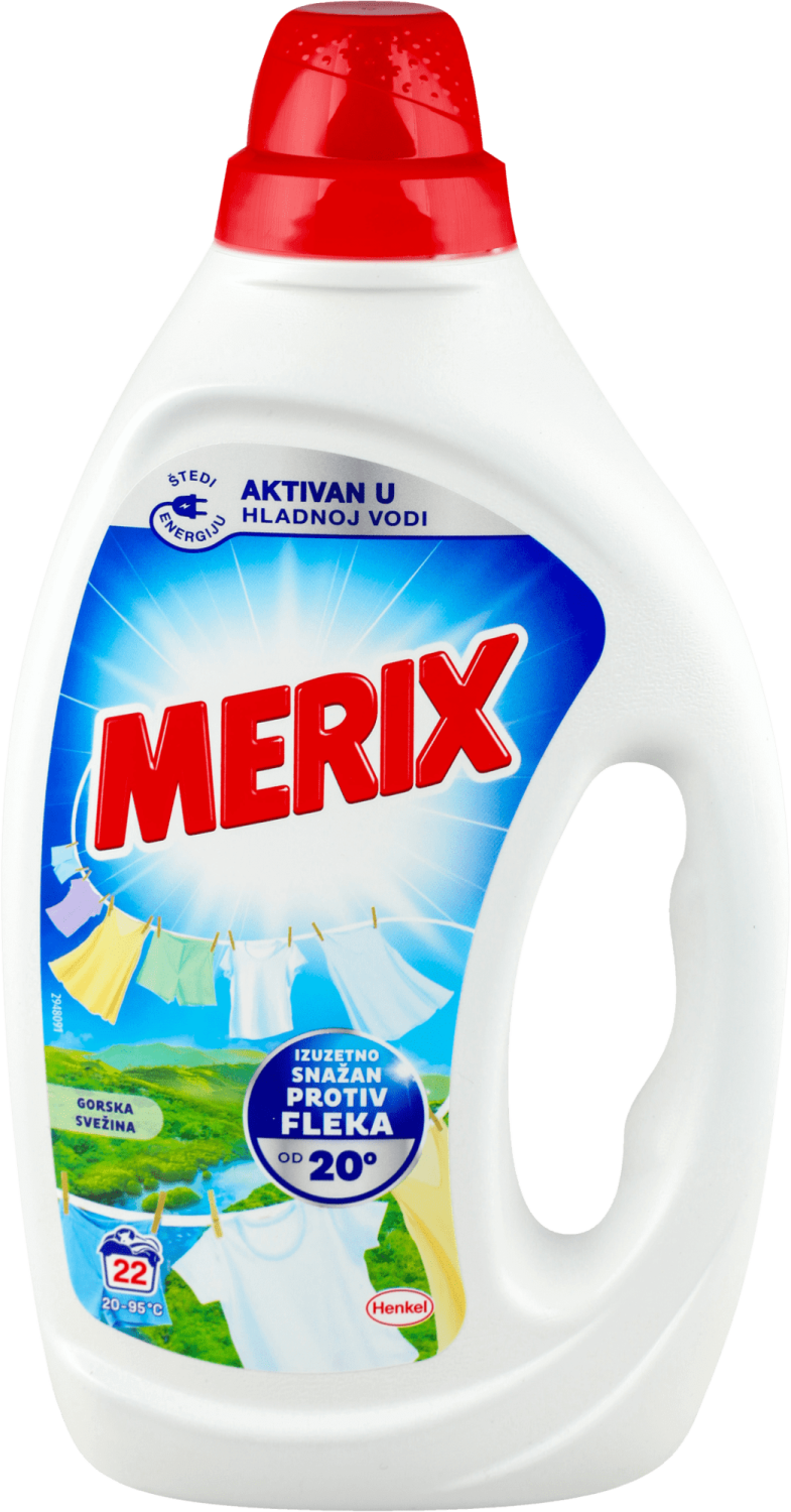 MERIX gorska svežina 22 pranja (990ml) - Cenoteka