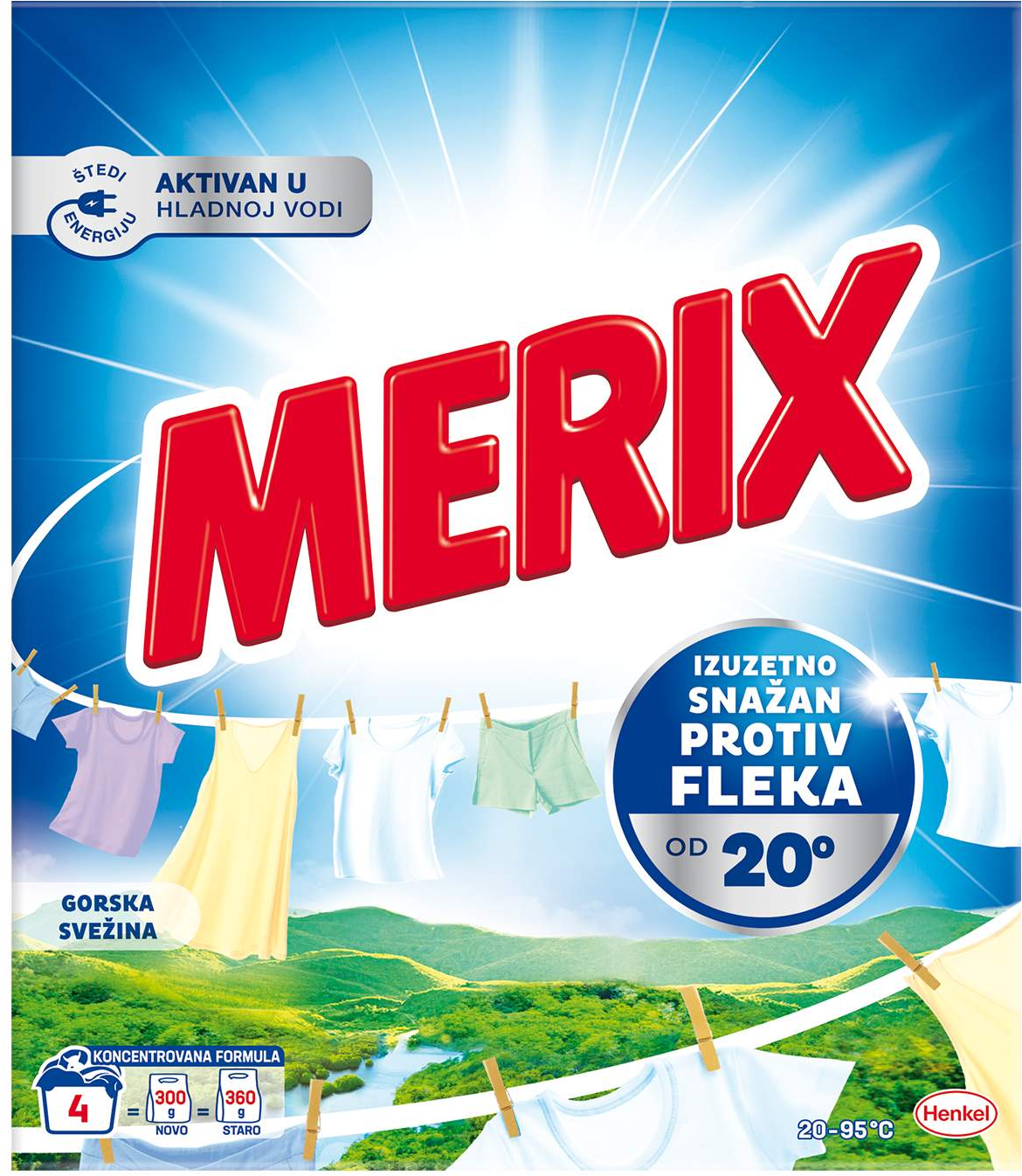MERIX gorska svežina 4 pranja (300g) - Cenoteka