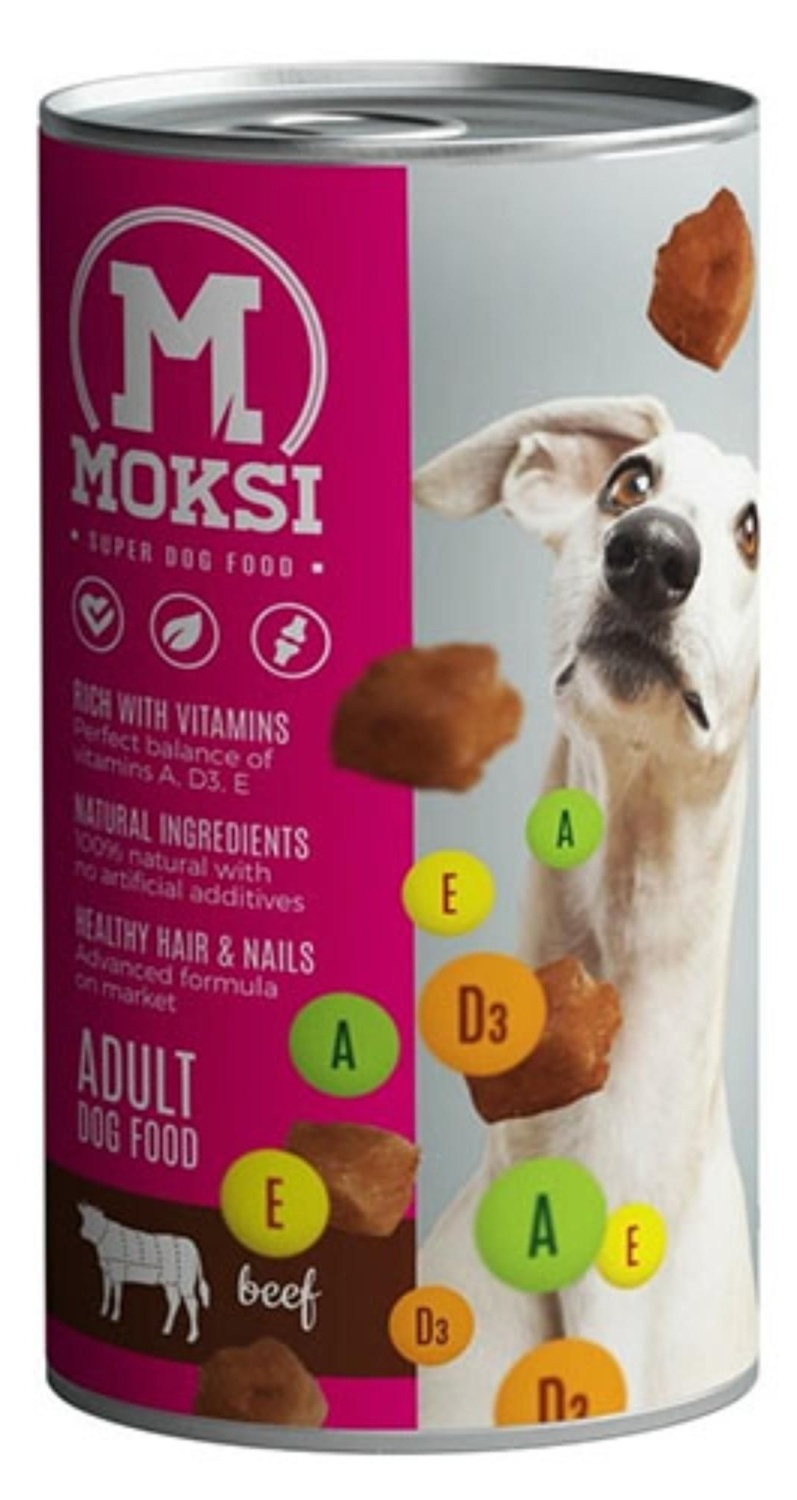 MOKSI hrana za pse govedina 415g - Cenoteka