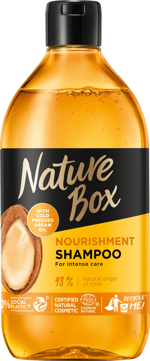 Šampon NATURE BOX argan 385ml - Cenoteka
