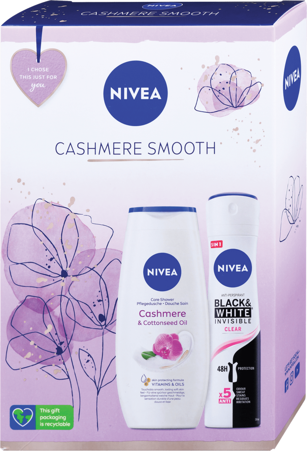 NIVEA set Cashmer Smooth (dezodorans i gel za tuširanje) - Cenoteka