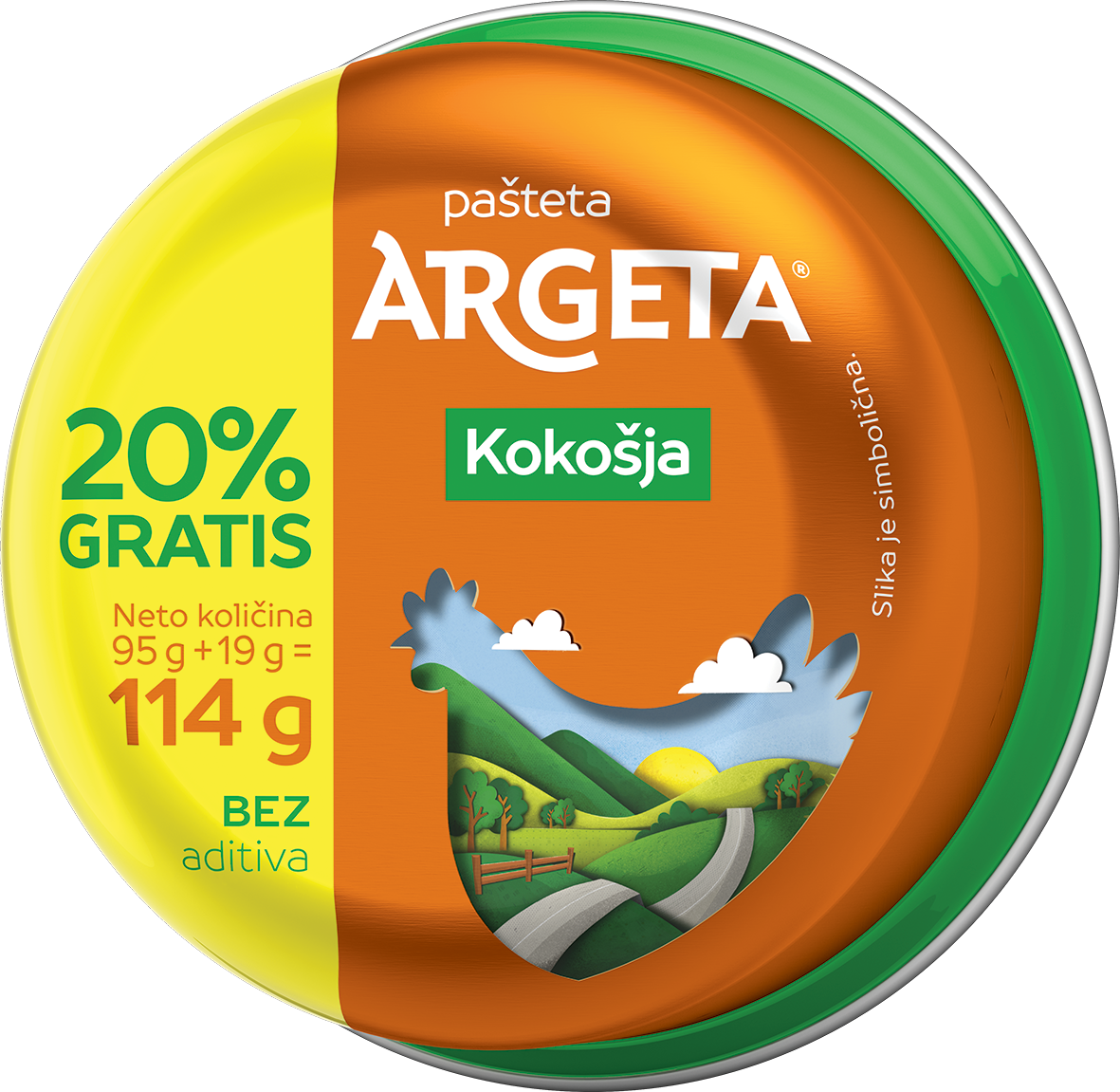 Pašteta ARGETA kokošija 95g + 20% gratis - Cenoteka