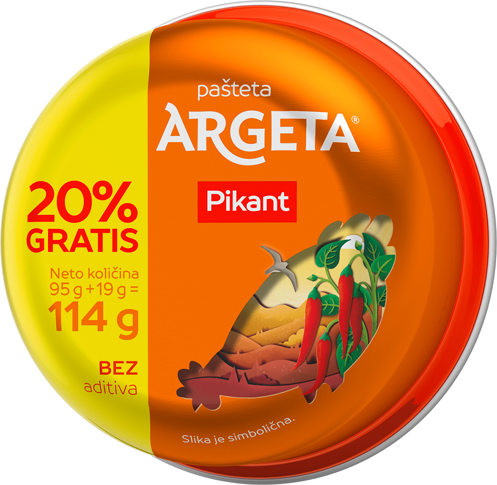 Pašteta ARGETA pikant 114g - Cenoteka